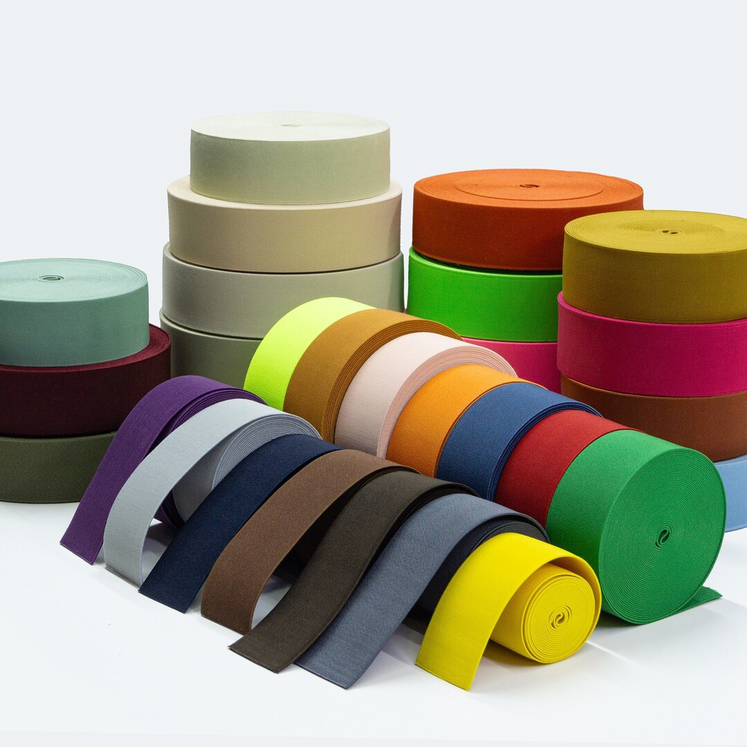 2 Inch (5 Cm) - Heavy Duty Woven Elastic Band - Waist Corset Elastic ...