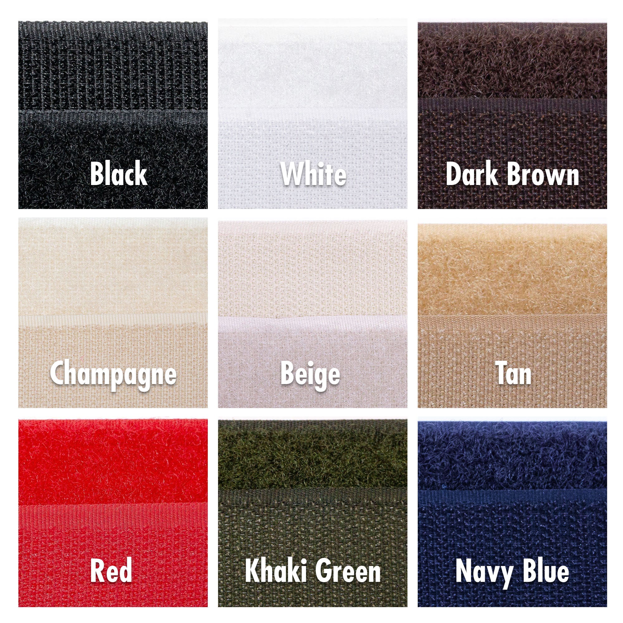 4 Inch (10 Cm) Velcro Tape Sewing - Wide Velcro - Colorful Sew on Hook ...