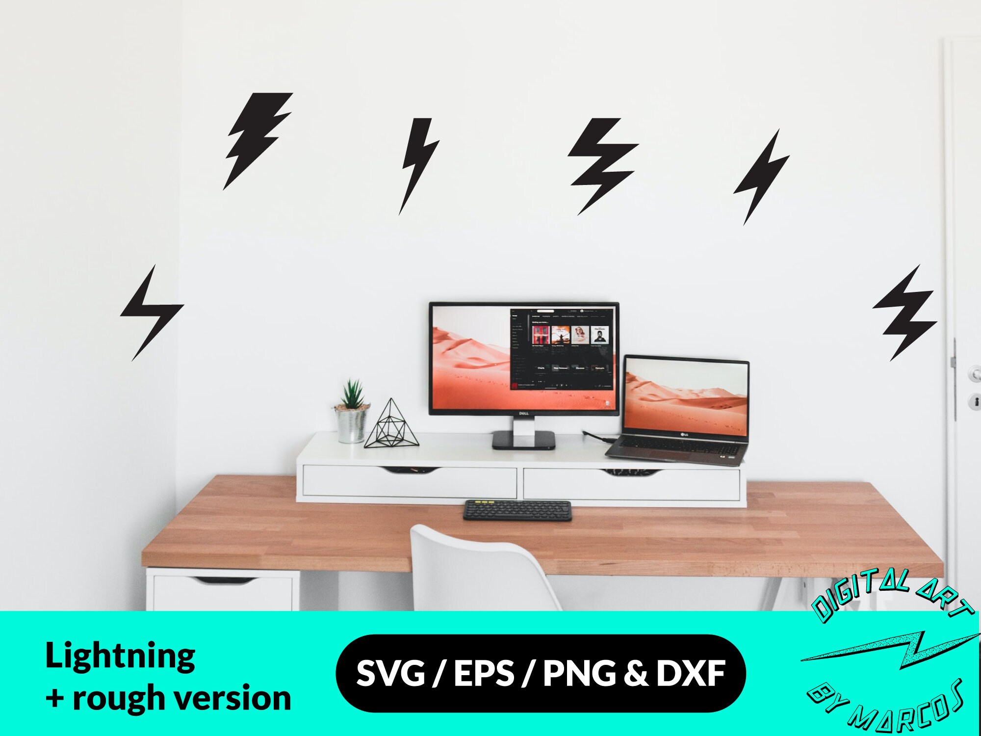 Lightning Bolts Bundle SVG PNG JPG Dxf Commercial Use - Etsy