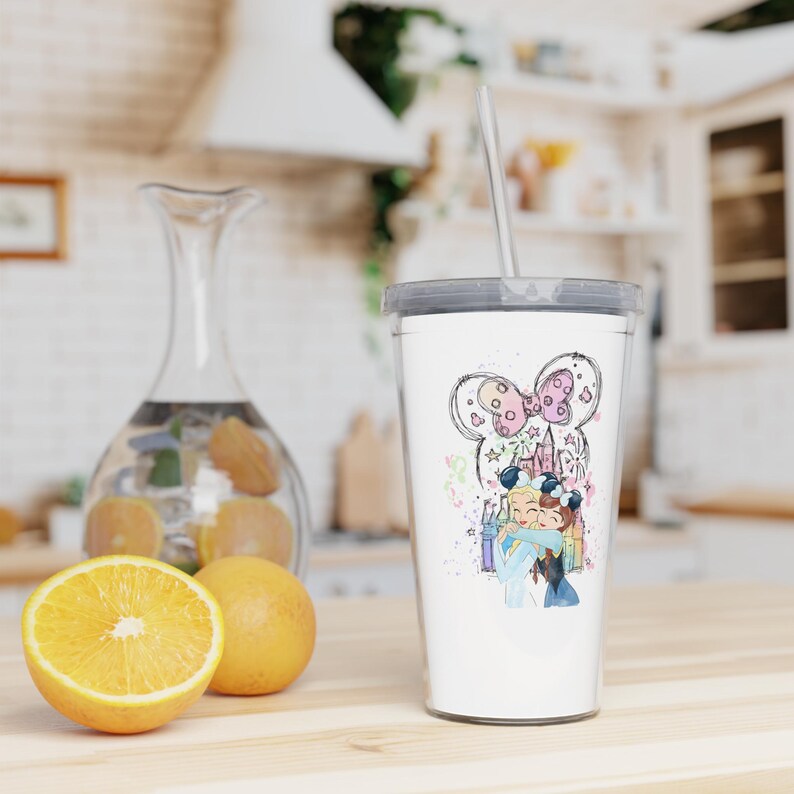 Disney Frozen Kids Tumbler, Plastic Cup With Straw for Children, Elsa ...