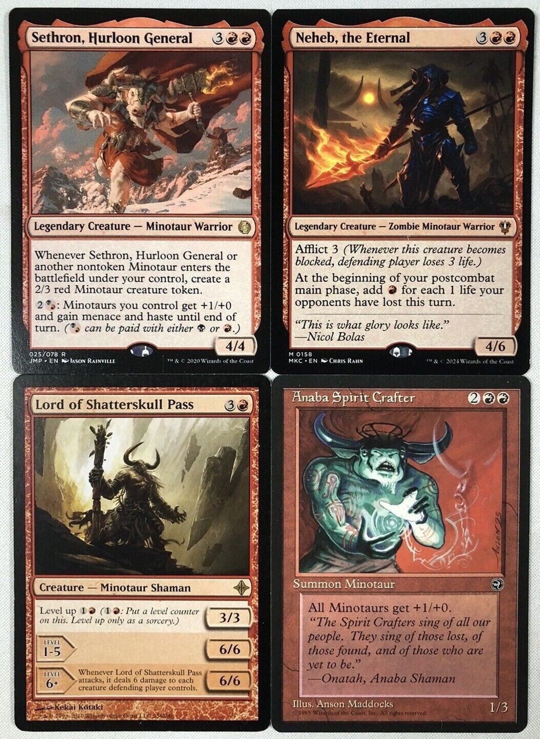 EDH Minotaur Deck Commander MTG Magic the Gathering - Etsy