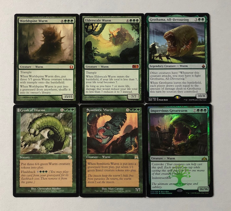 EDH Wurm Deck Commander MTG Magic the Gathering - Etsy