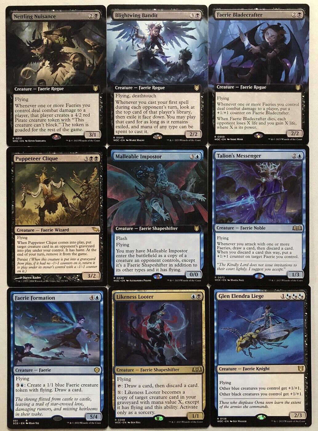 EDH Faerie Deck Commander MTG Magic the Gathering - Etsy