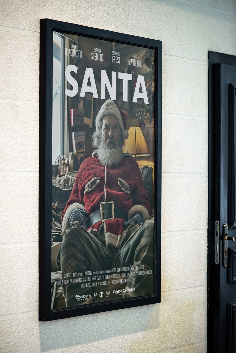 Movie Poster santa DIGITAL DOWNLOAD A3 Posters - Etsy