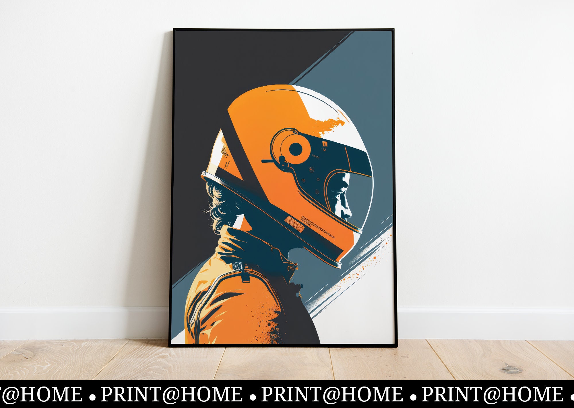Racing Driver | Profile | Portrait | Helmet | DIGITAL DOWNLOAD - Etsy