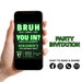 Bruh Birthday Invitation Template, Bruh Neon Invitation, Bruh Invite ...