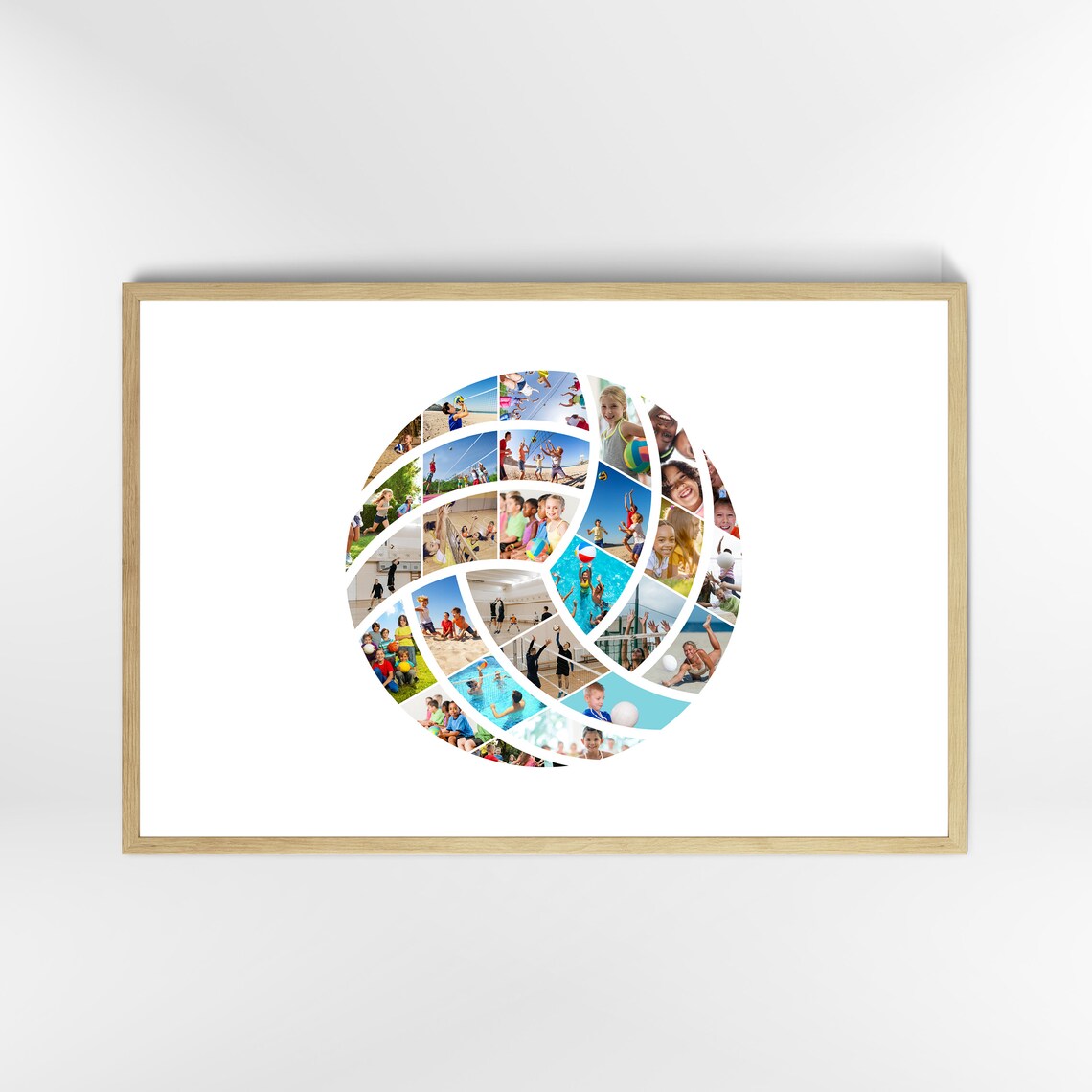 Volleyball Photo Collage Template, Sports Photo Collage, Volleyball ...