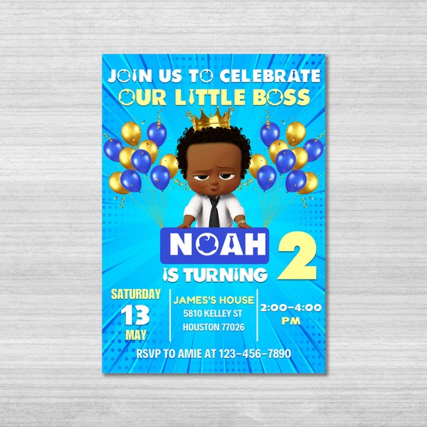Black Boss Baby Party - Etsy