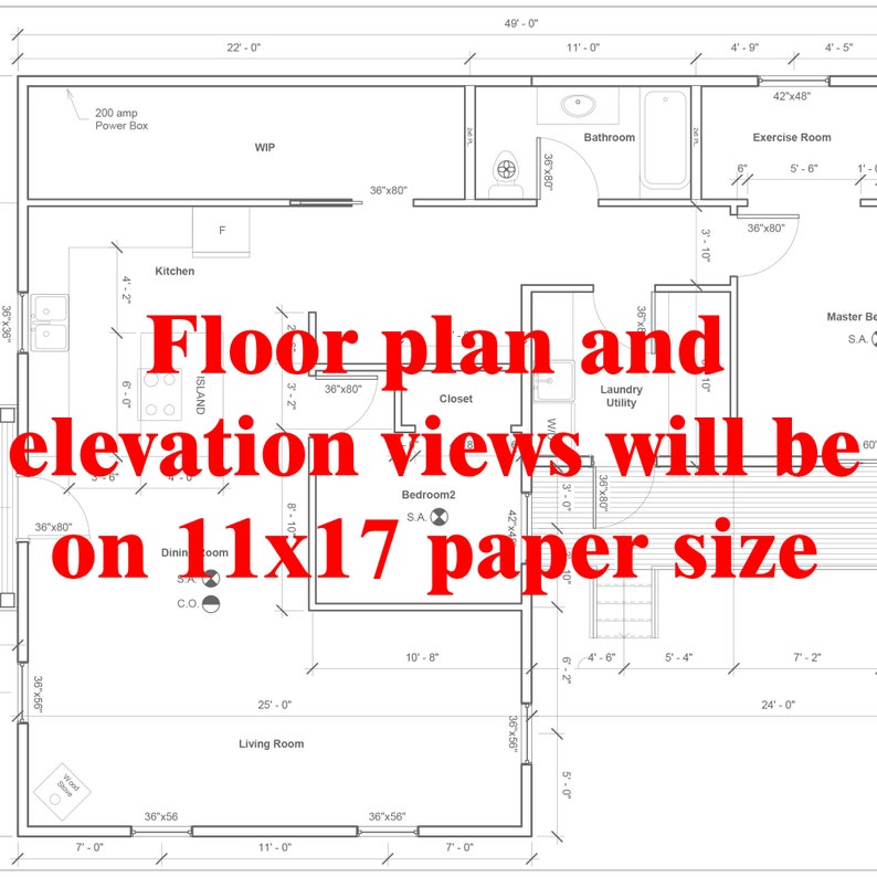 Custom Floor Plans and Elevation Views, Custom Design and Drafting ...