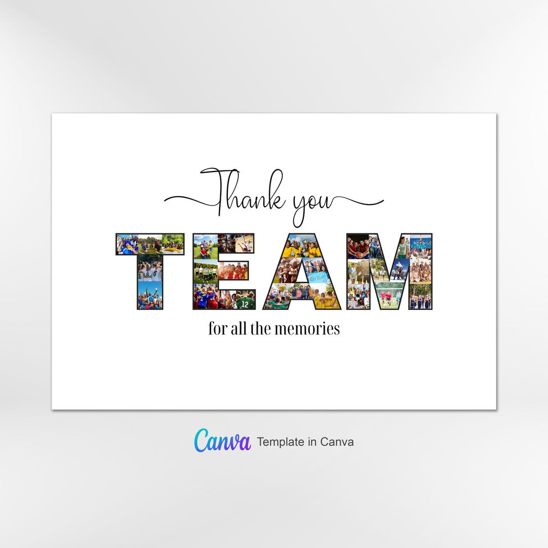 Team Photo Collage Template, Team Photo Collage, Team Collage Template ...
