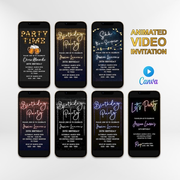 Video Invitation - Etsy