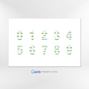 Letters & Numbers Photo Collage Template, Alphabet Photo Collage ...