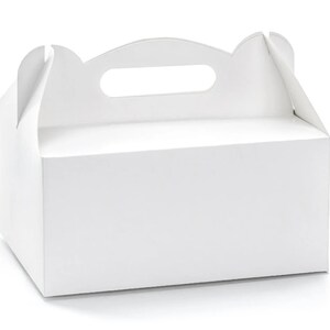 10 White Rectangle Cake Boxes, White Thank You Boxes, Wedding Cake ...