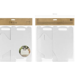 10 White Rectangle Cake Boxes, White Thank You Boxes, Wedding Cake ...