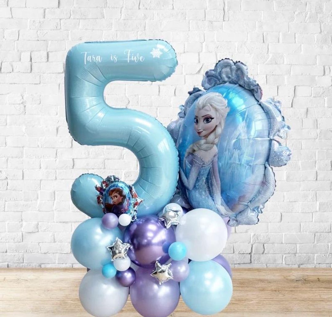 DIY Large Frozen Balloon Sculpture, Frozen Balloon Stack, Frozen ...