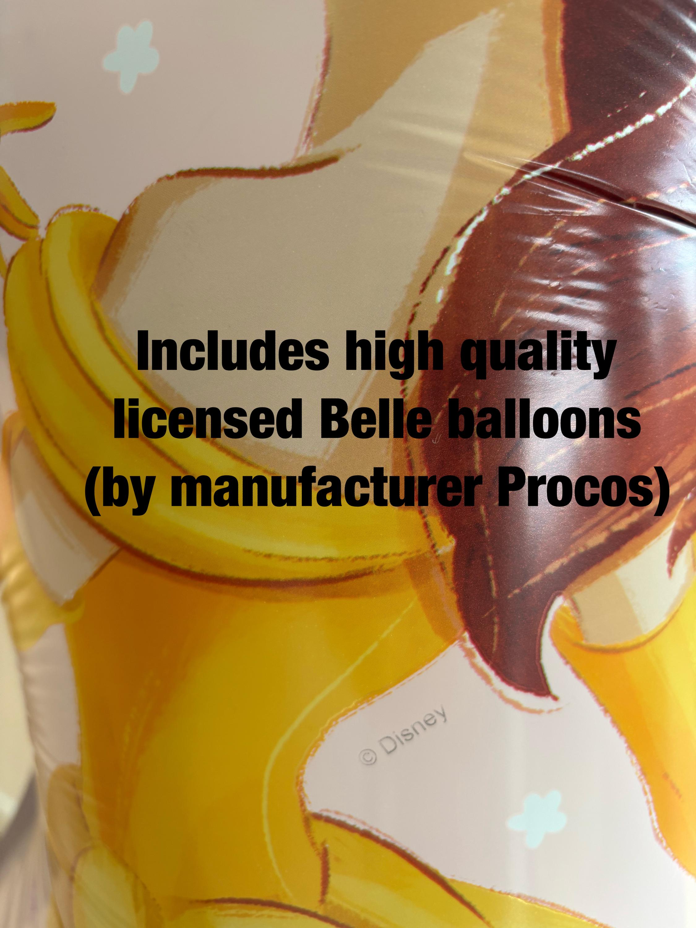 DIY Large Belle Balloon Sculpture, Licensed High Quality Belle Balloon ...