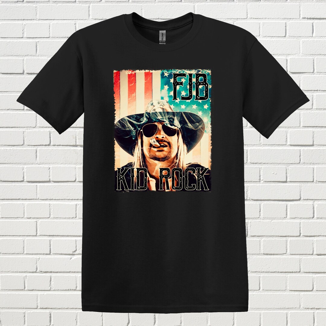 American Flag Kid Rock Concert Shirt, FJB Kid Rock Tshirt, Kid Rock ...