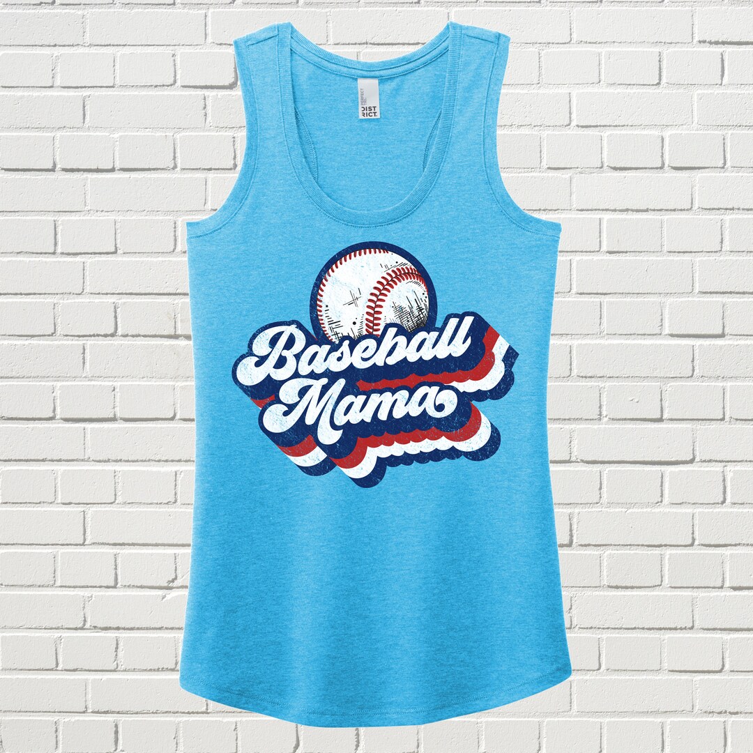 Women's Racerback Tank Top Baseball Mama Graphic Tank - Etsy