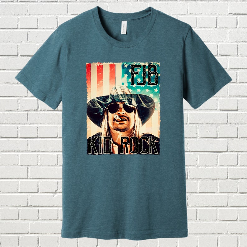 American Flag Kid Rock Concert Shirt, FJB Kid Rock Tshirt, Kid Rock ...