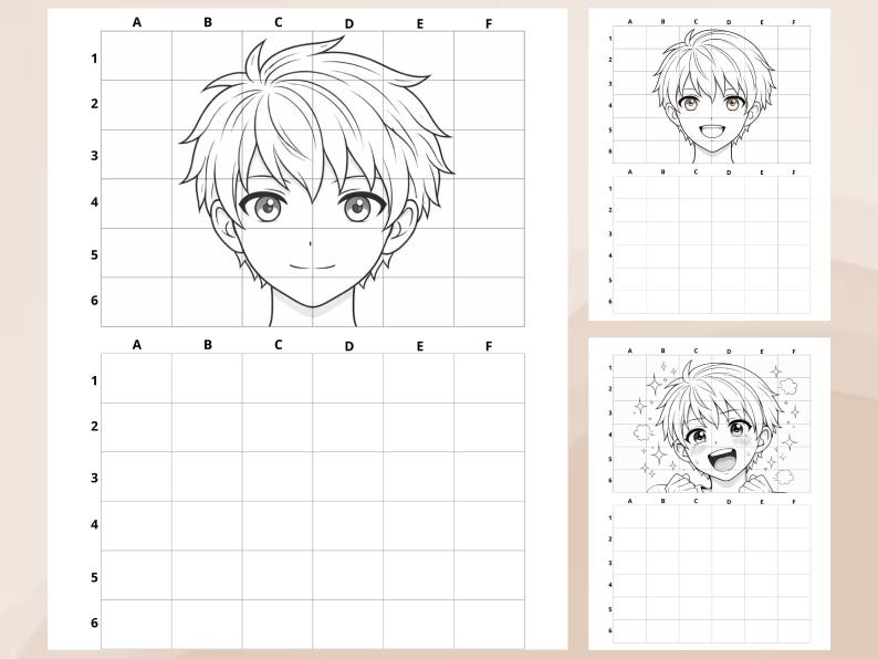 How to Draw Anime & Manga Faces – Printable Workbook | Anime Face ...