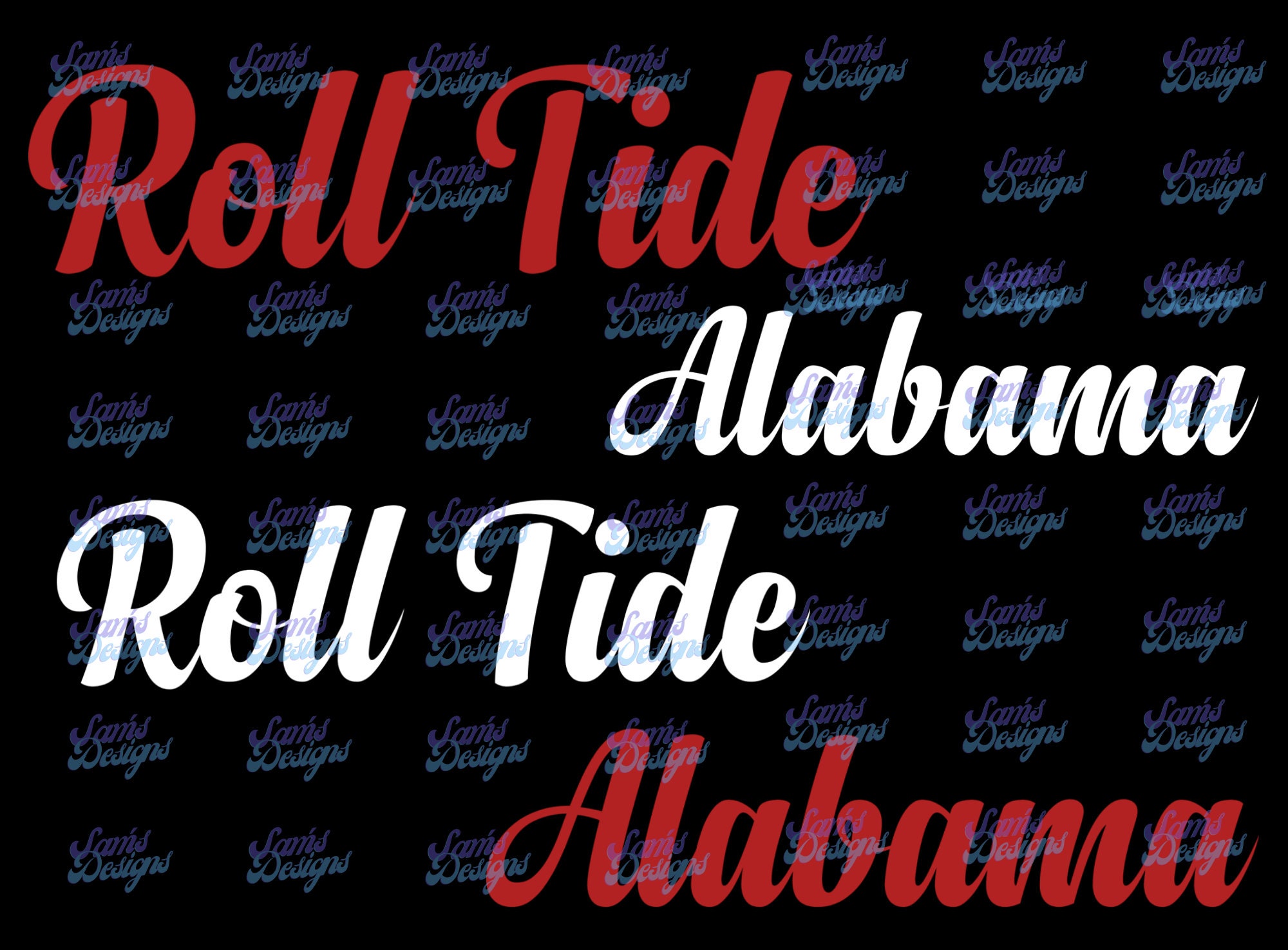 Alabama PNG, Roll Tide PNG, Red and White Alabama Roll Tide Football - Etsy