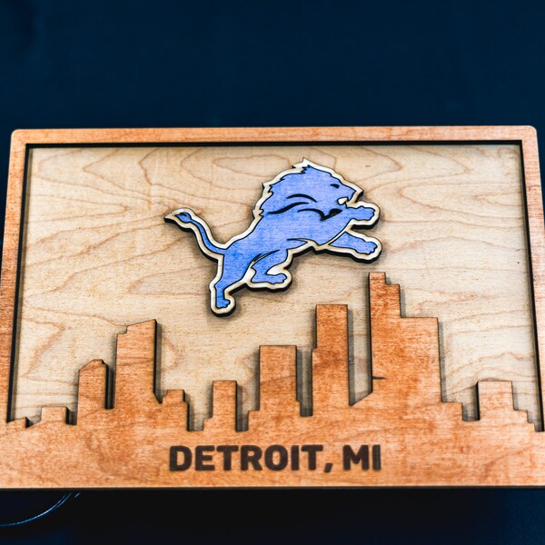 Detroit Lions Wood Signs - Etsy