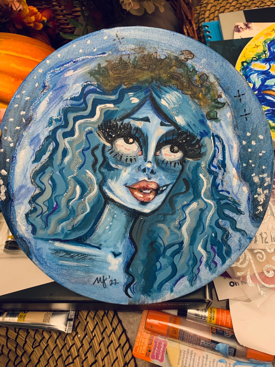 Corpse Bride Acrylic Painting Tim Burton - Etsy