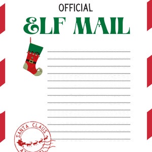 Elf Mail Letter Printable Christmas Letter - Etsy