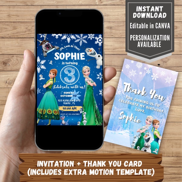 Frozen Thank You - Etsy