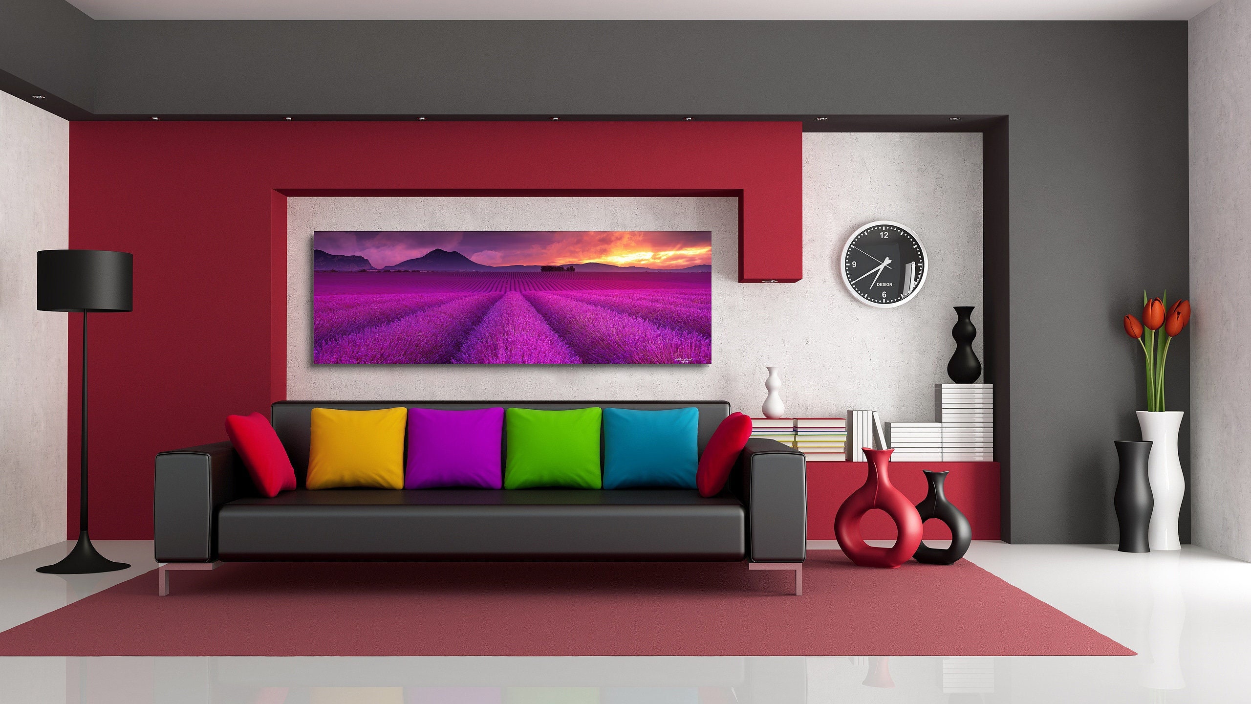 Lavender Field Landscape Photography Nature Fine Art Print the Fire ...