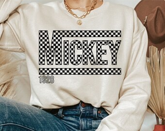 Mickey and Friends Checkered, Disney Transfer, Ready to Press ...