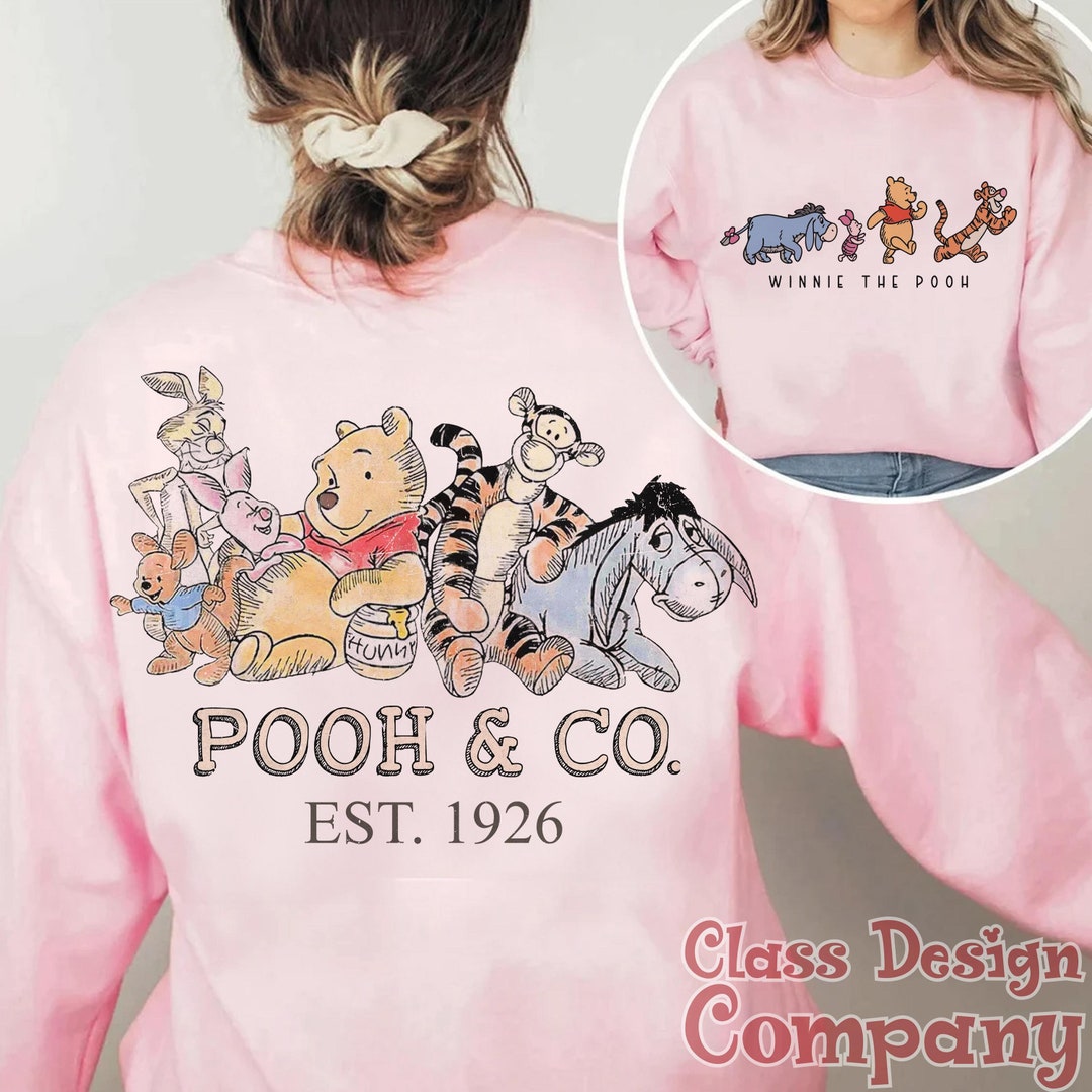 Winnie the Pooh Retro Style Png, Magic Kingdom PNG, Family Trip 2024 ...
