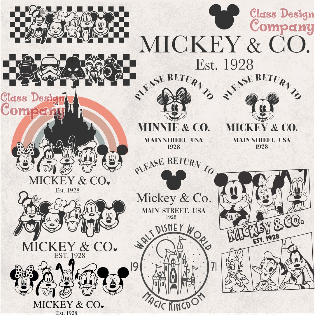 Mega Mickeyy & Friends SVG Bundle, Family Vacation Png, Family Trip SVG ...