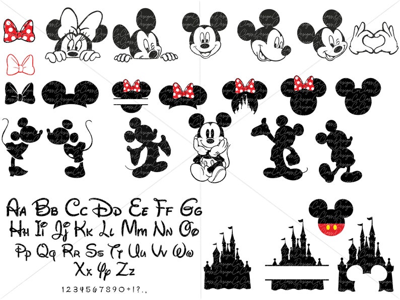 Mouse Alphabet SVG Mouse Font SVG Mouse Ttf Letters SVG - Etsy
