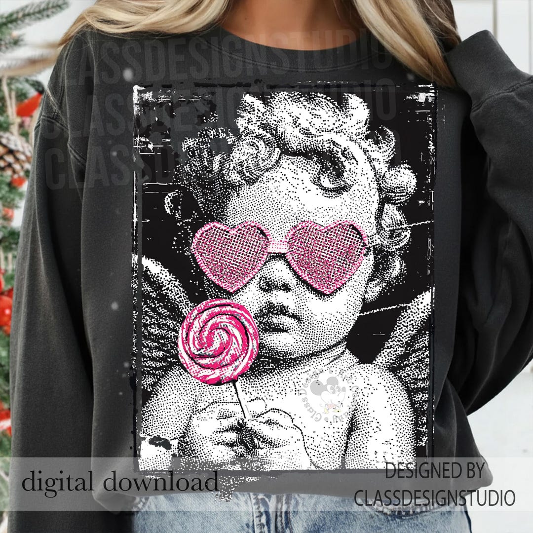 Valentines Day Cupid PNG, Pixel Art Cupid, Vintage Valentine Cupid Png ...