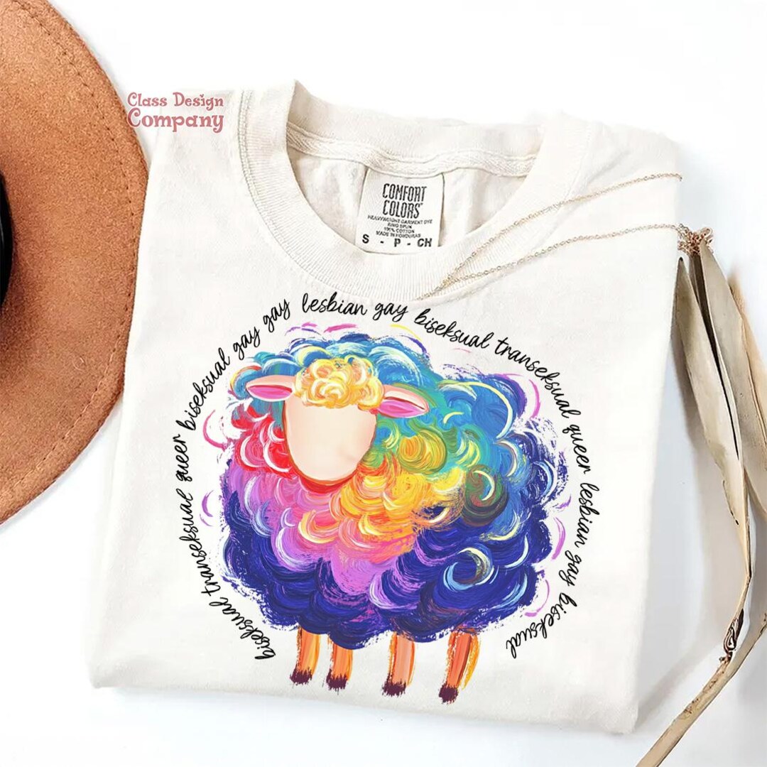 Rainbow Sheep Png, LGBTQ Funny Sheep Png, Pride Sheep Png, Pride Png, I ...