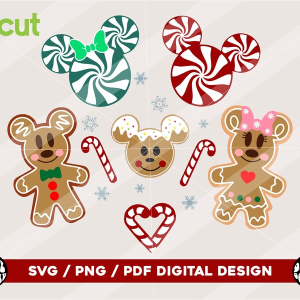 Mickey Gingerbread Svg - Etsy