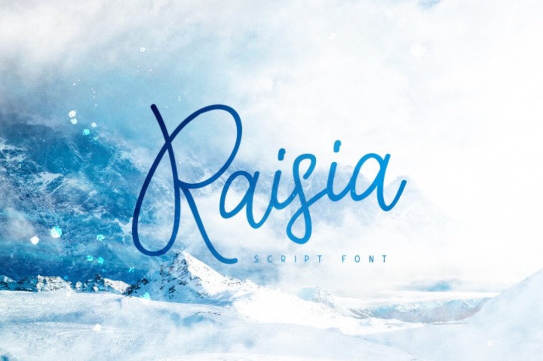 Raisia Font, Display Font, Script Font, Wedding Font, Modern Font ...