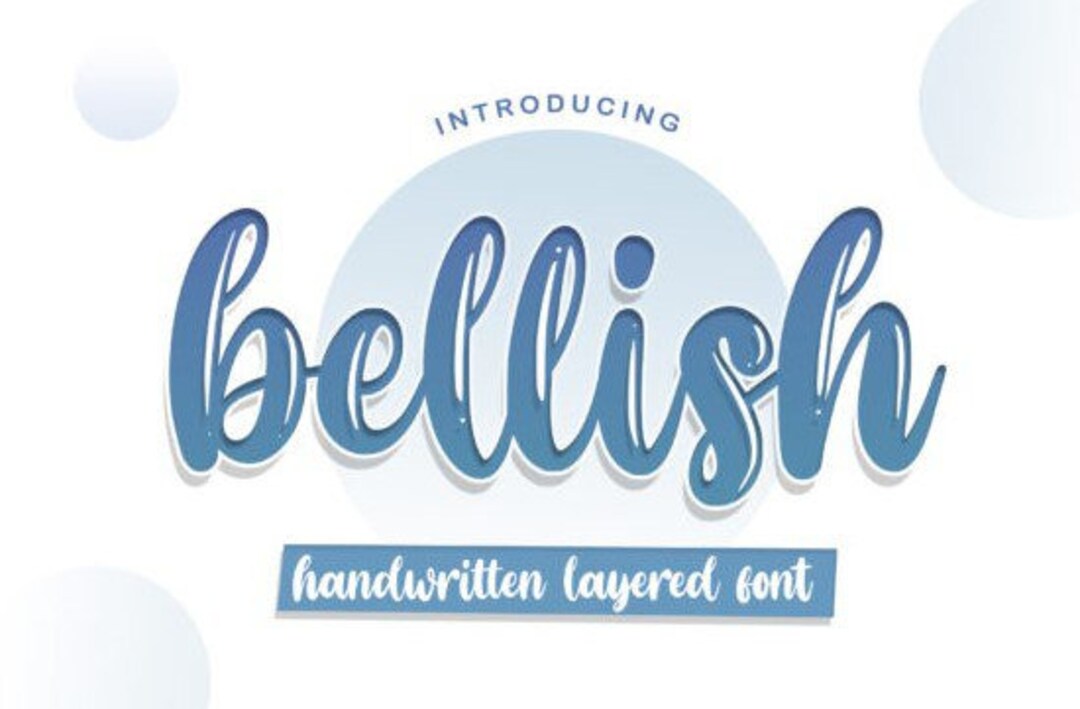 Bellish Font, Handwritten Font, Script Font, Vintage Font, Retro Font, Calligraphy Font, Classic ...