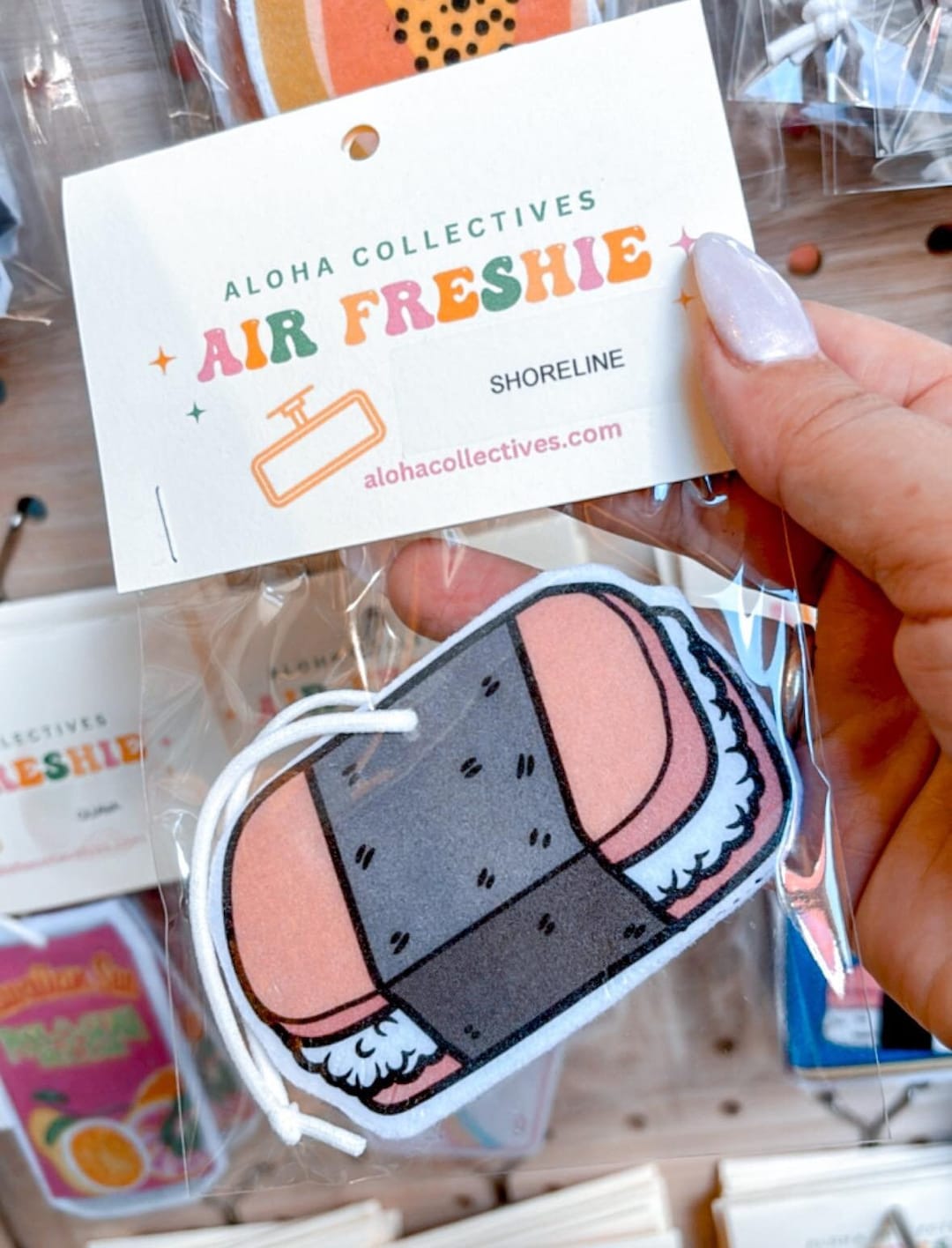 Musubi Car Freshie Hawaii Freshener Hanging Air Freshener Spam - Etsy