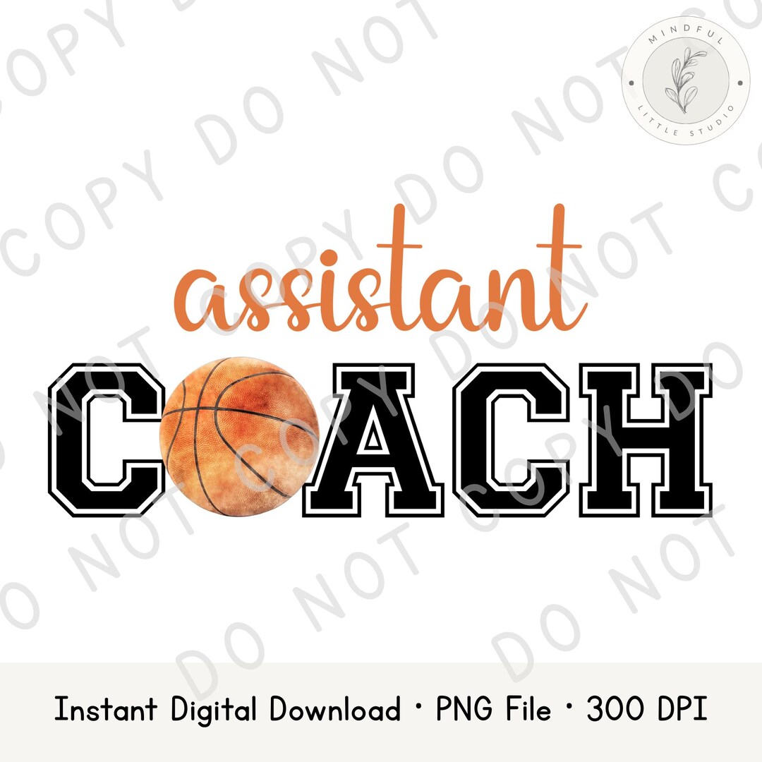 Assistant Coach Basketball PNG | Cute Baby Sports Design | Digital ...