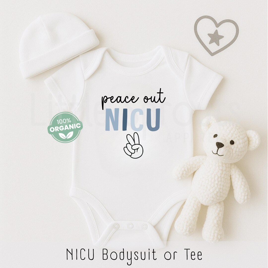 Peace Out NICU Onesie®: Rainbow Baby Bodysuit - Etsy