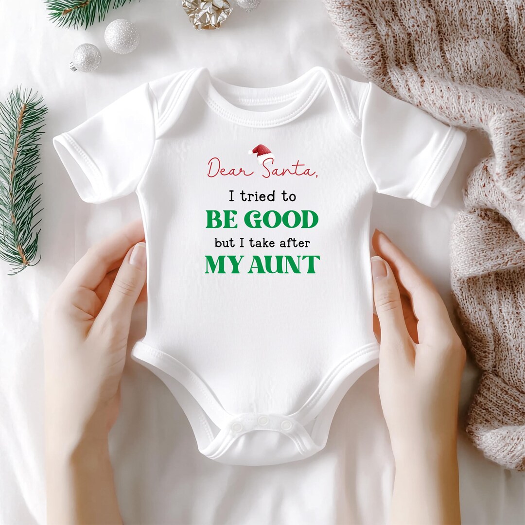 Dear Santa I Take After My Aunt Onesie®, Christmas Onesie®, Holiday ...