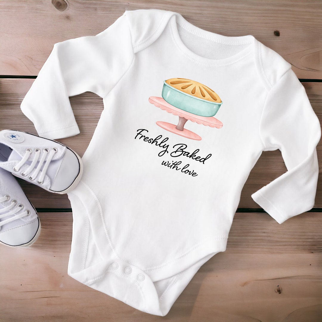 Freshly Baked With Love Onesie®, Newborn Sweets Onesie®, Cooking Onesie ...