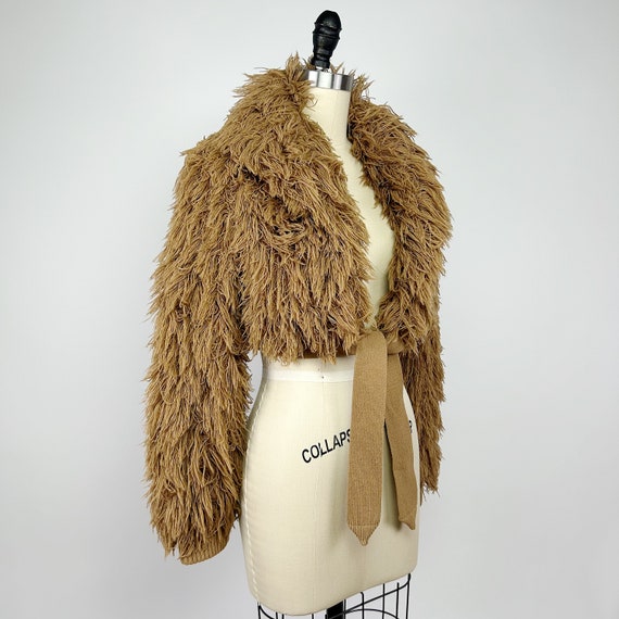 Crissa by Thayer 1970's Cropped Shag Jacket - Gem