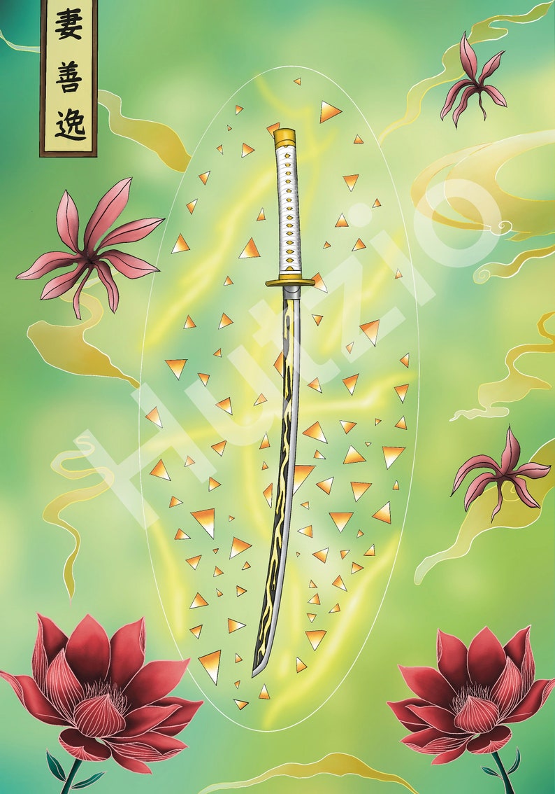 Katana Zenitsu Demon Slayer - Etsy France