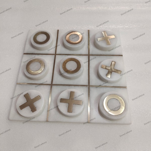 White Tic Tac Toe Table Game - Etsy