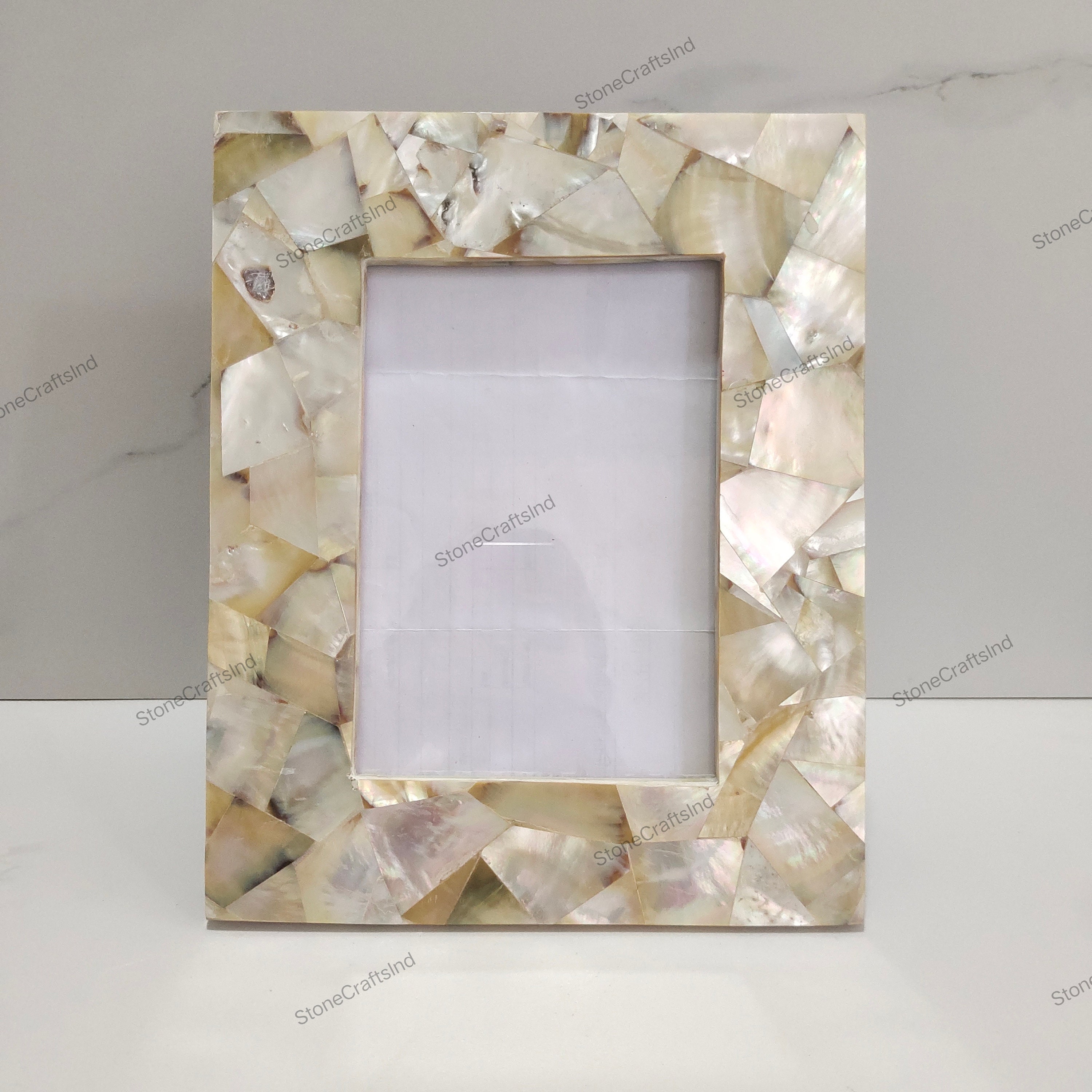 Mother of Pearl Picture Frame, Gemstone Frame, Memorable Photo Frame ...