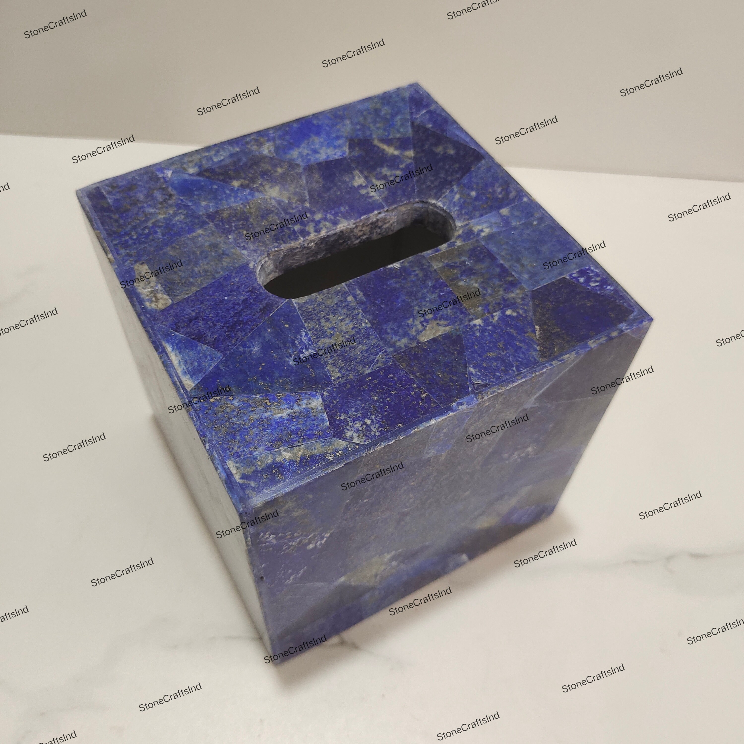 Lapis Lazuli Tissue Box, Lapis Lazuli Stone Tissue Holder, Stone ...