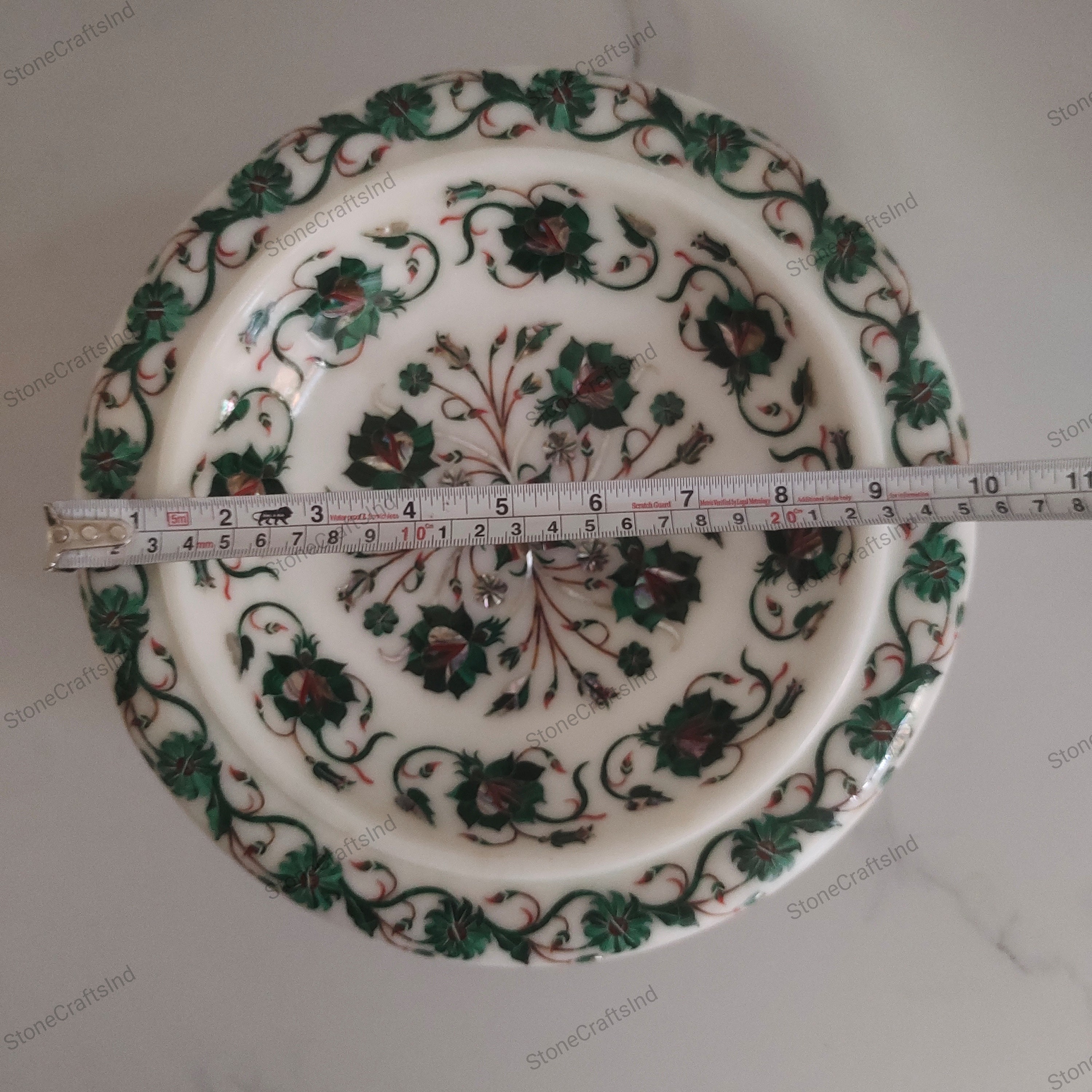 10 Malachite Fruit Bowl, Rare Malachite Inlay Decorative Bowl , Hand ...